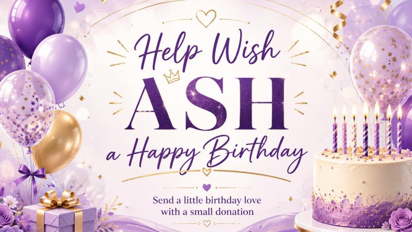 A Little Birthday Love for ASH - a Personal Causes crowdfunding project ...