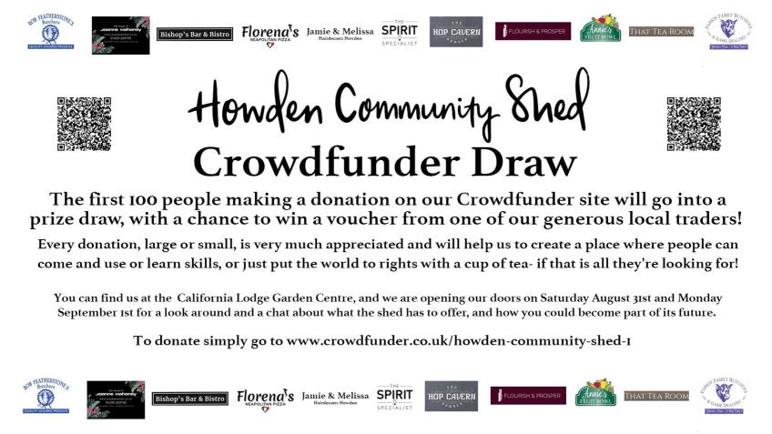 Howden Community Shed - a Community crowdfunding project in Goole by ...