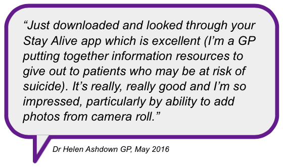 Stay Alive - UK's 1st Suicide Prevention App - a Charities crowdfunding ...