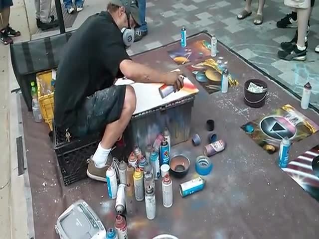 Live Spray Painting Street Art Performance - a Creative & Arts ...