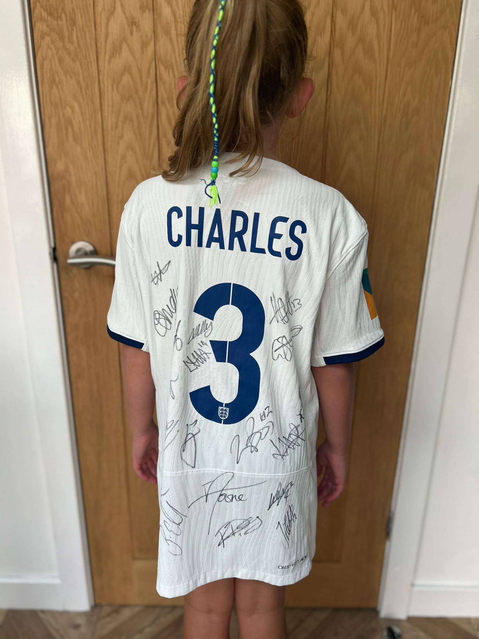 England ladies Niamh Charles signed team shirt - a Sports crowdfunding ...
