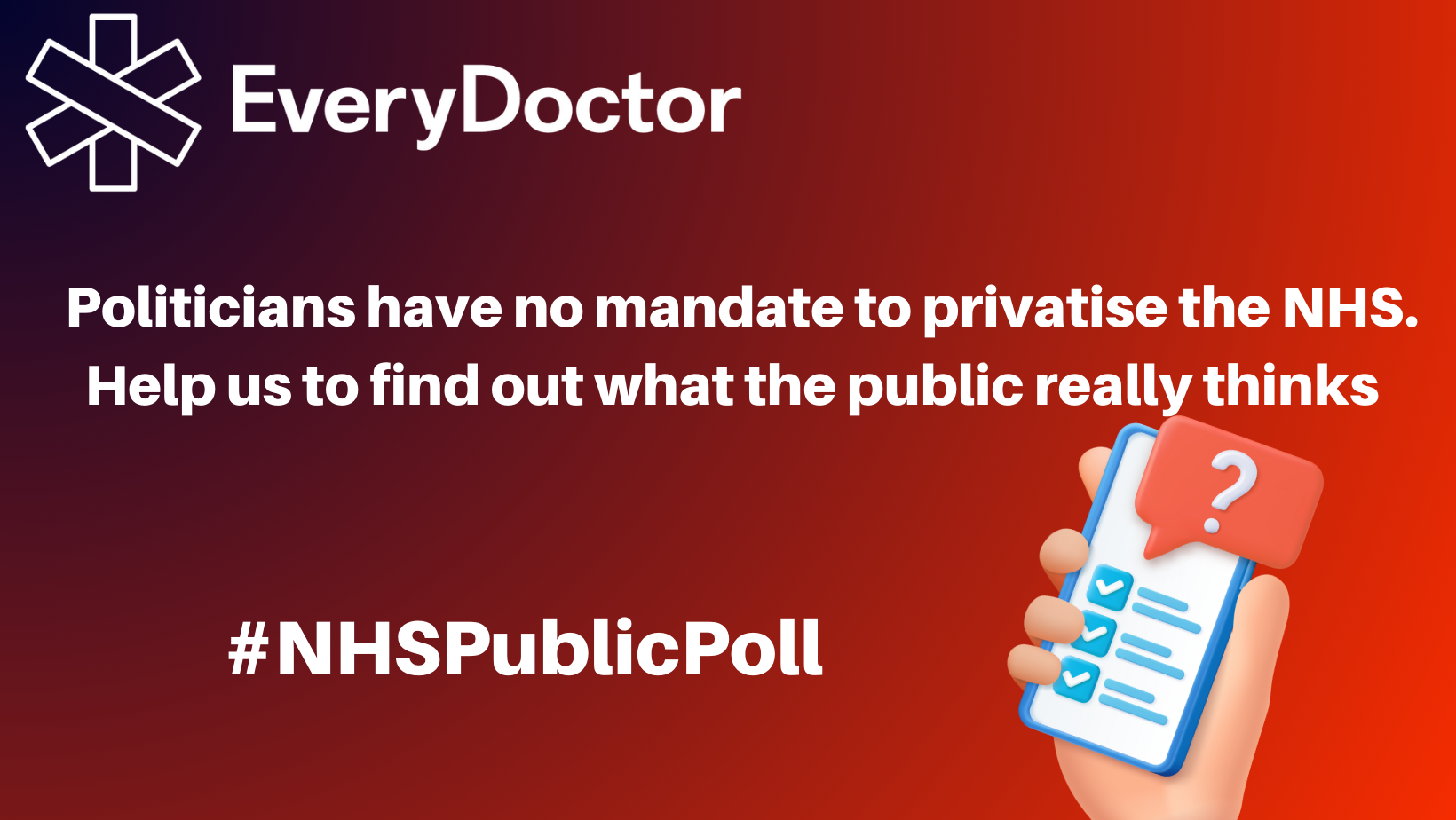 Help us run a Public Poll on NHS Privatisation - a Politics crowdfunding project in London by ...