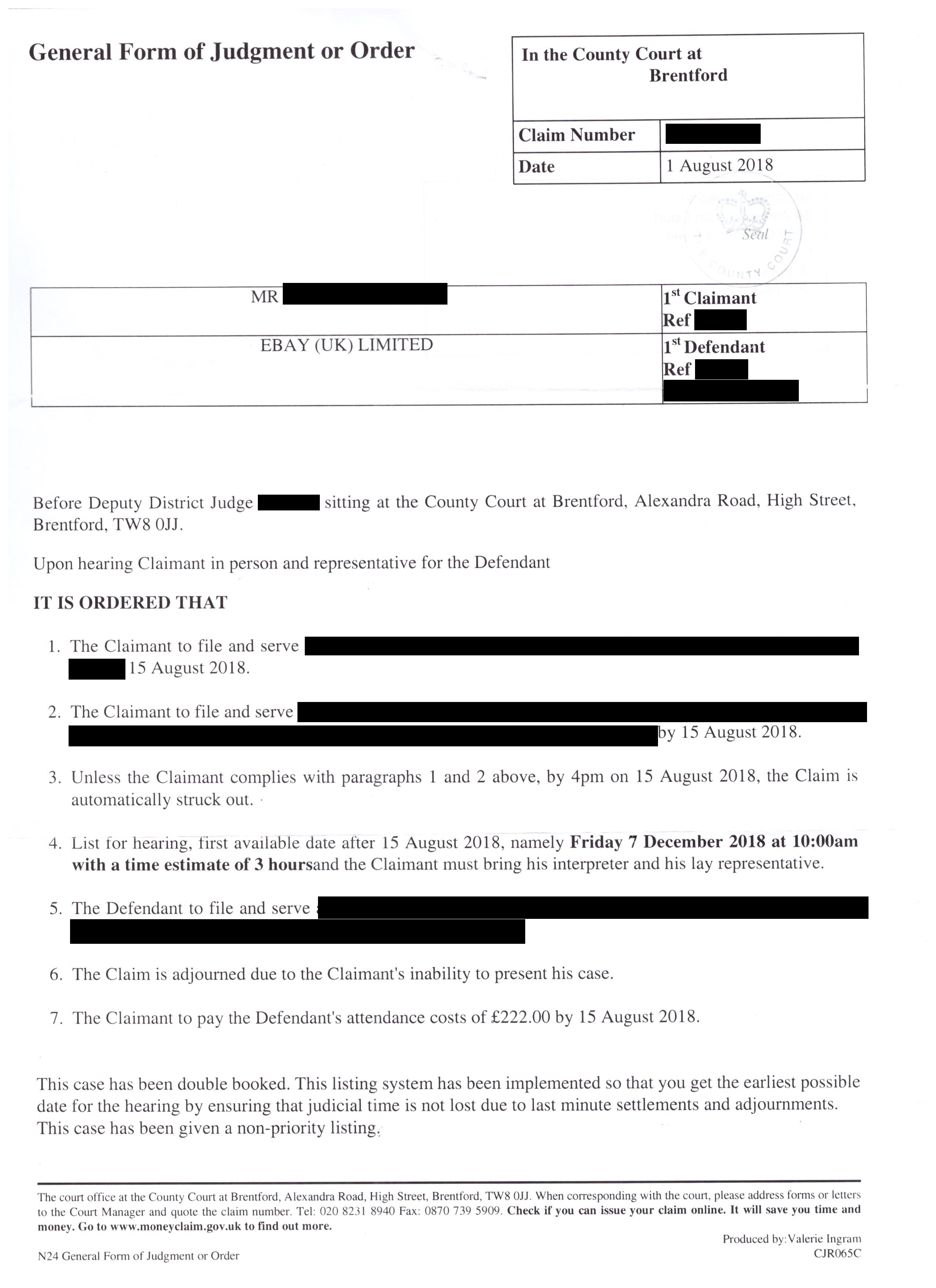 Help winning Court case against eBay UK - a Business crowdfunding ...