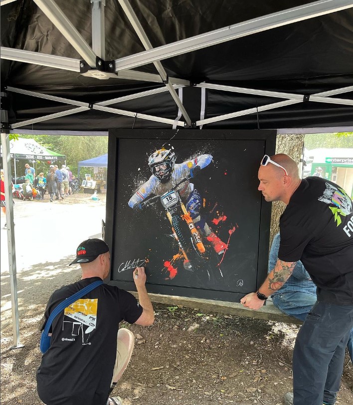 MTB World Champion Charlie Hatton signed painting - a Community ...