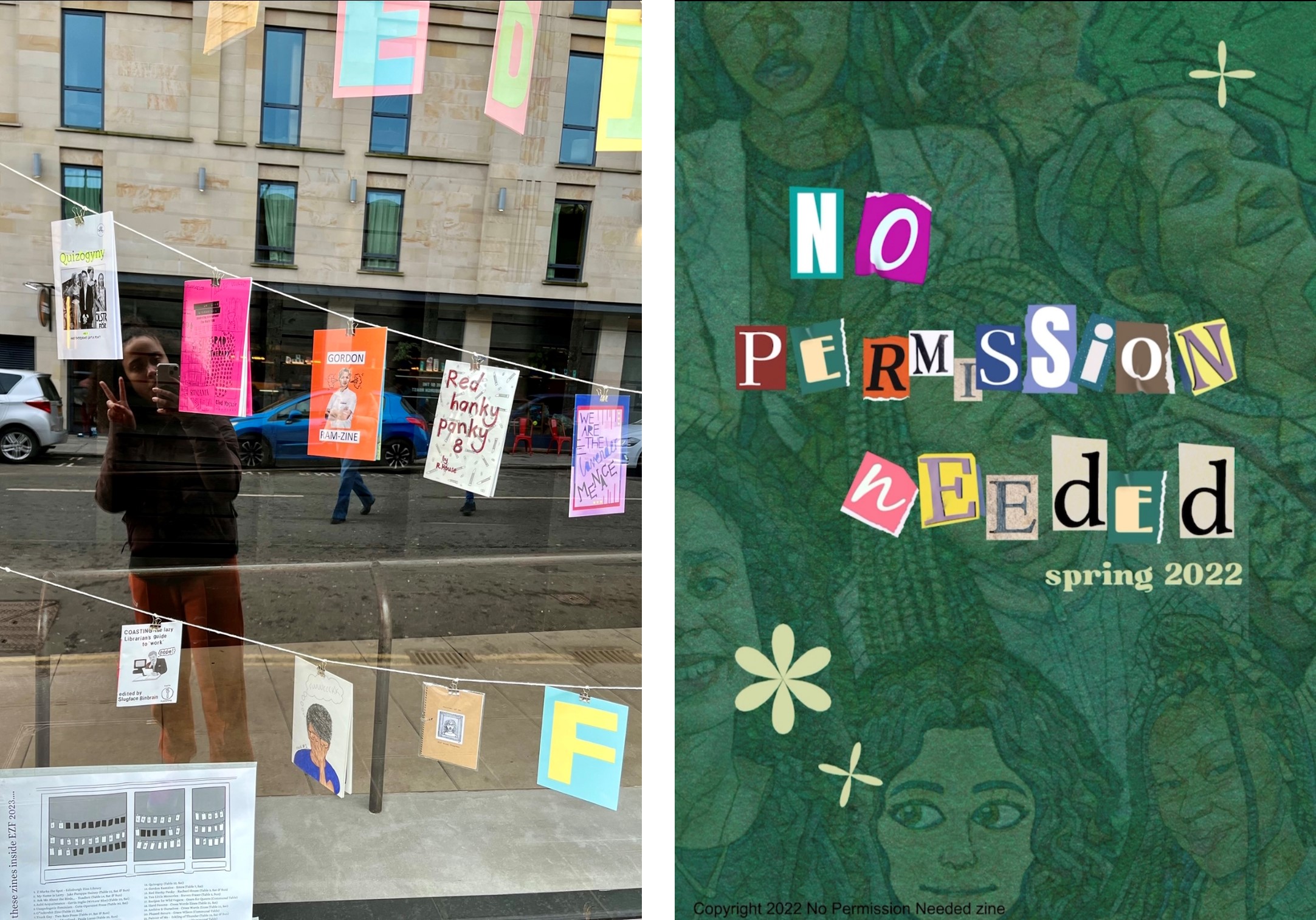 No Permission Needed zine - a Creative & Arts crowdfunding project in Glasgow by Hazel Peters