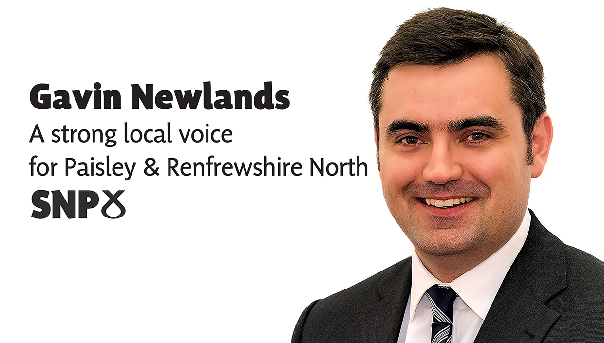 Re-elect Gavin Newlands - a Politics crowdfunding project in Renfrew by ...