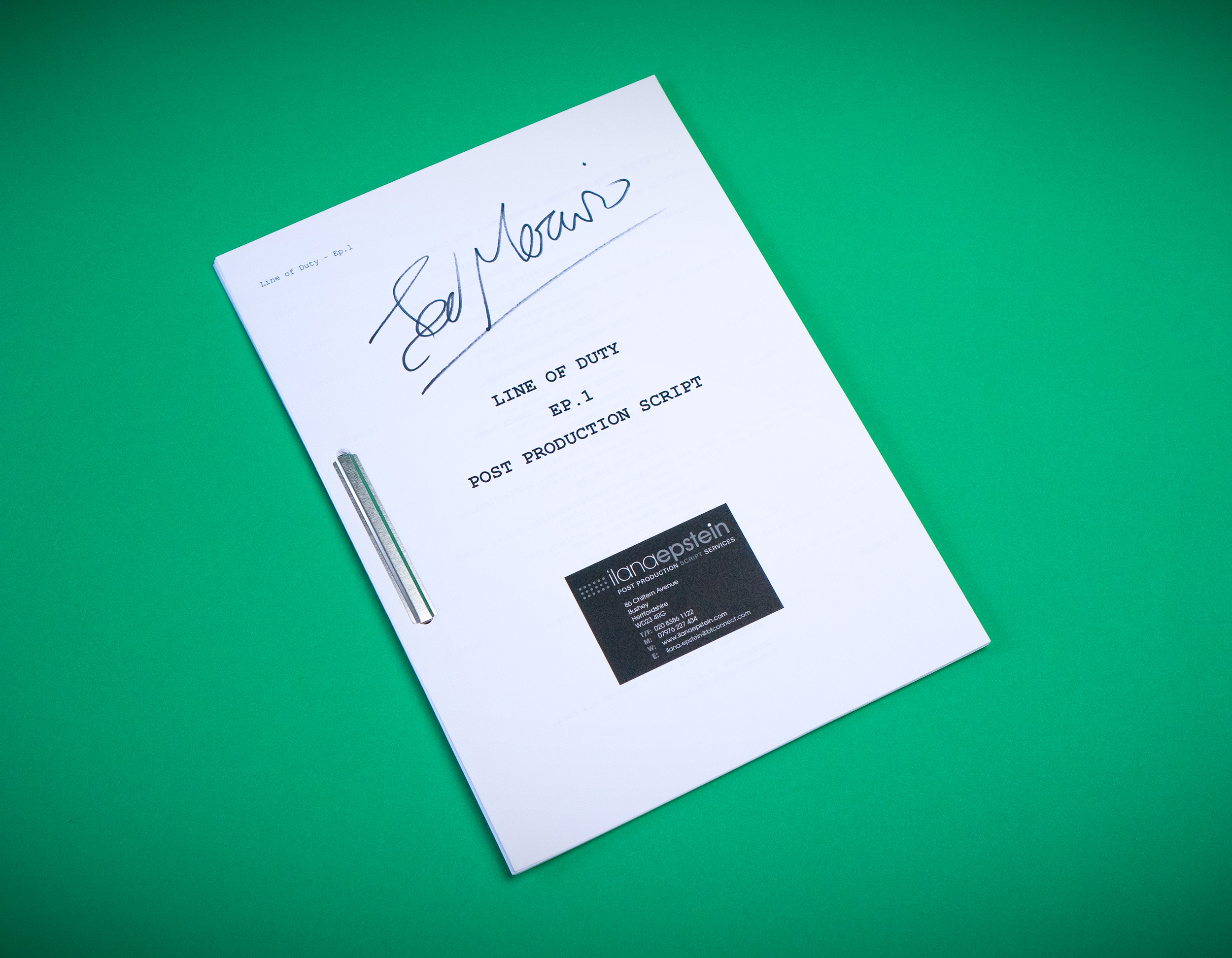 Win a Line of Duty script signed by Jed Mercurio - a Music crowdfunding ...