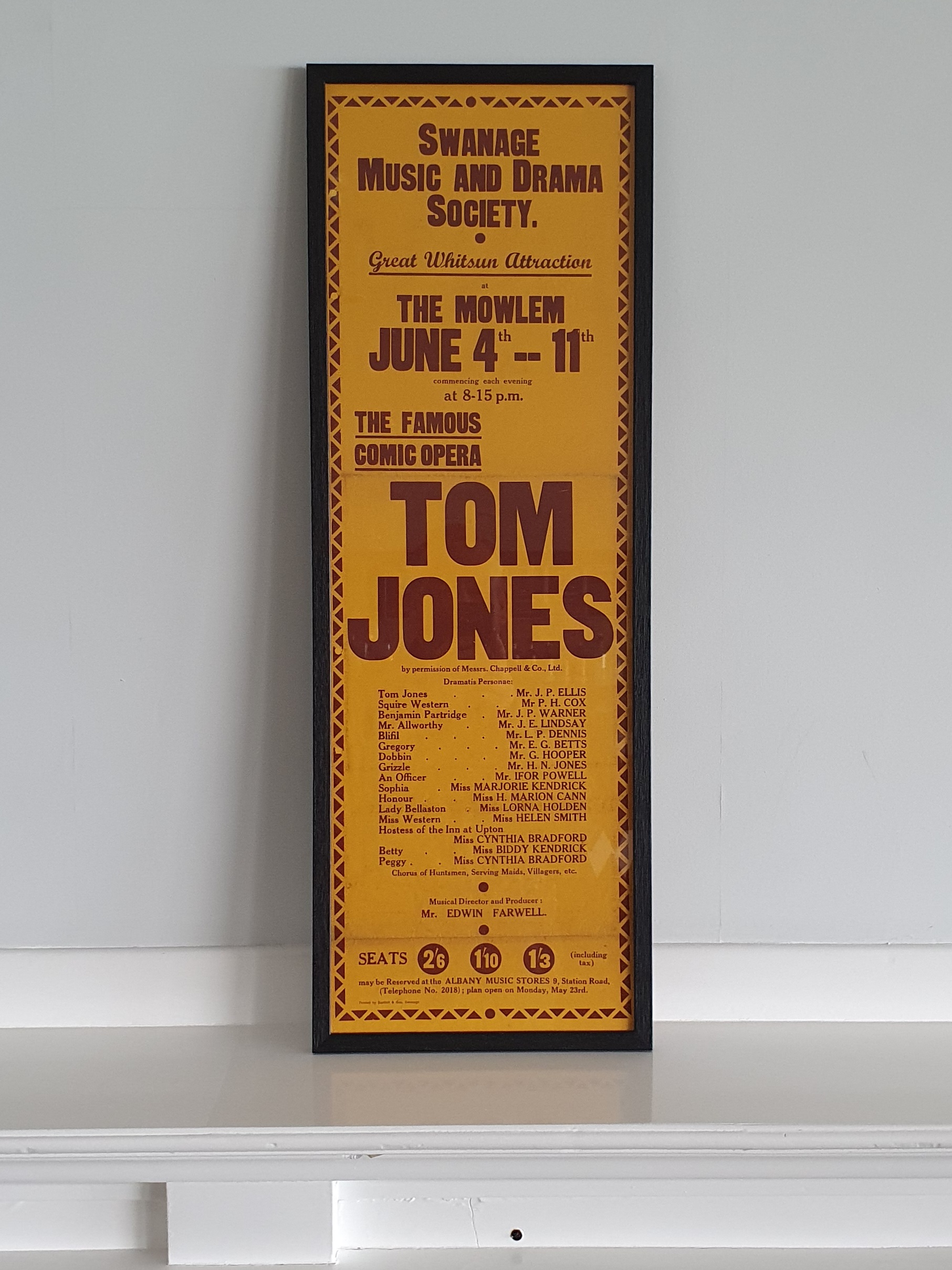 Vintage Mowlem Theatre Poster Framing Project - a Music crowdfunding ...