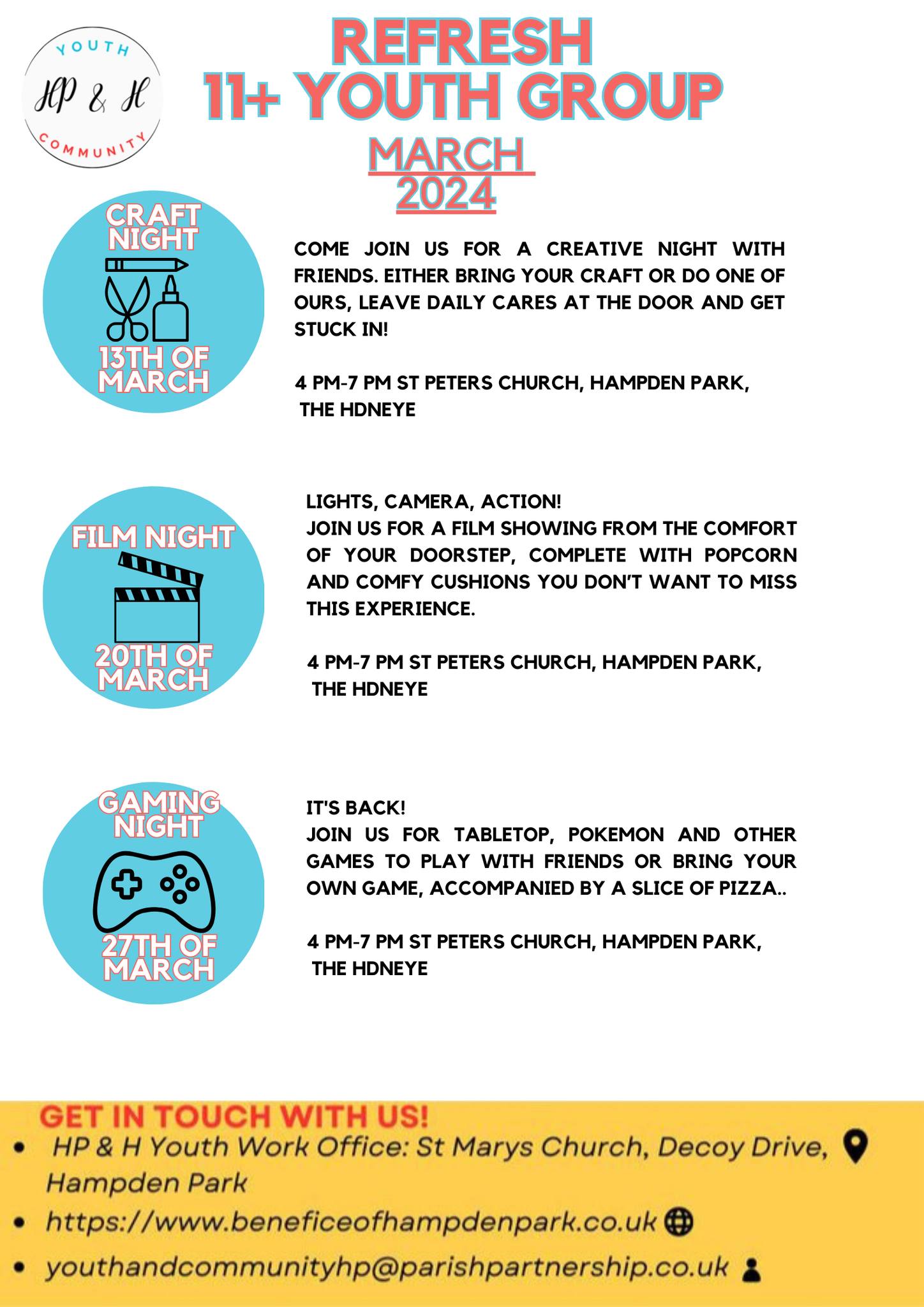 Wednesday Refresh Youth Group in Hampden Park - a Community ...