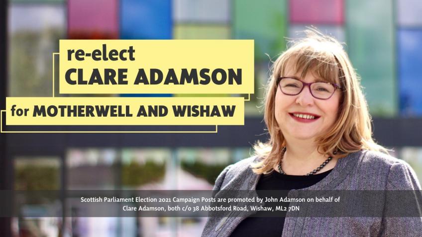 Re-Elect Clare Adamson for Motherwell and Wishaw - a Politics ...