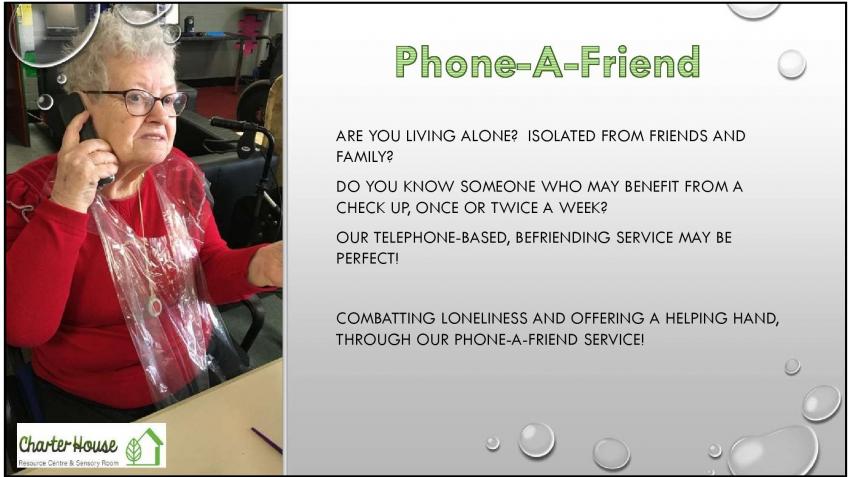 PHONE-A-FRIEND Elderly befriending and support - a Community ...