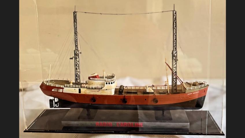 Model of Radio Caroline's radio ship Ross Revenge - a Heritage ...