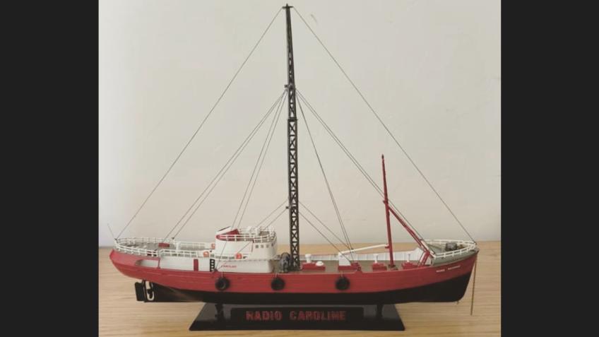 Model of Radio Caroline's Radio Ship Ross Revenge - a Music ...