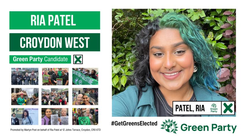 Ria Patel for Croydon West - a Politics crowdfunding project in Croydon by Peter Underwood