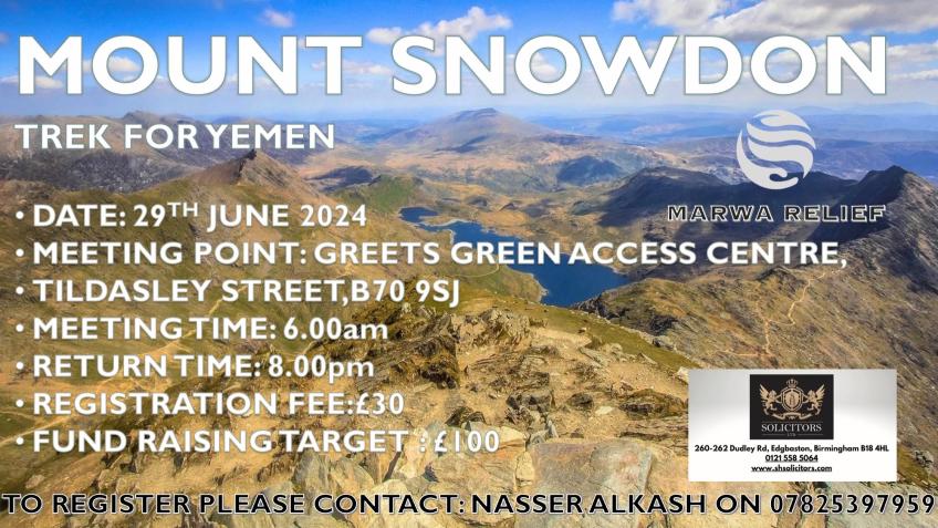 Fareed & Shahbon Mount Snowdon Trek for Yemen - a crowdfunding project ...