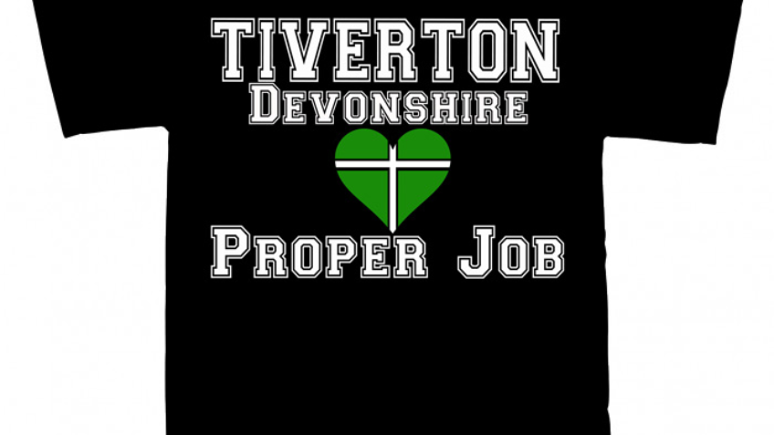 Tiverton Devonshire 'flag heart' T Shirt - a Community crowdfunding ...